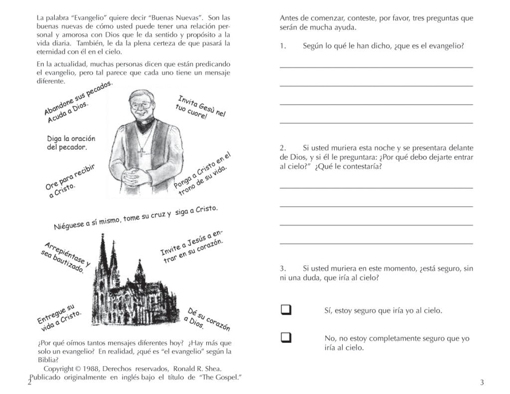 The Gospel Booklet – Spanish – Pages 2-3