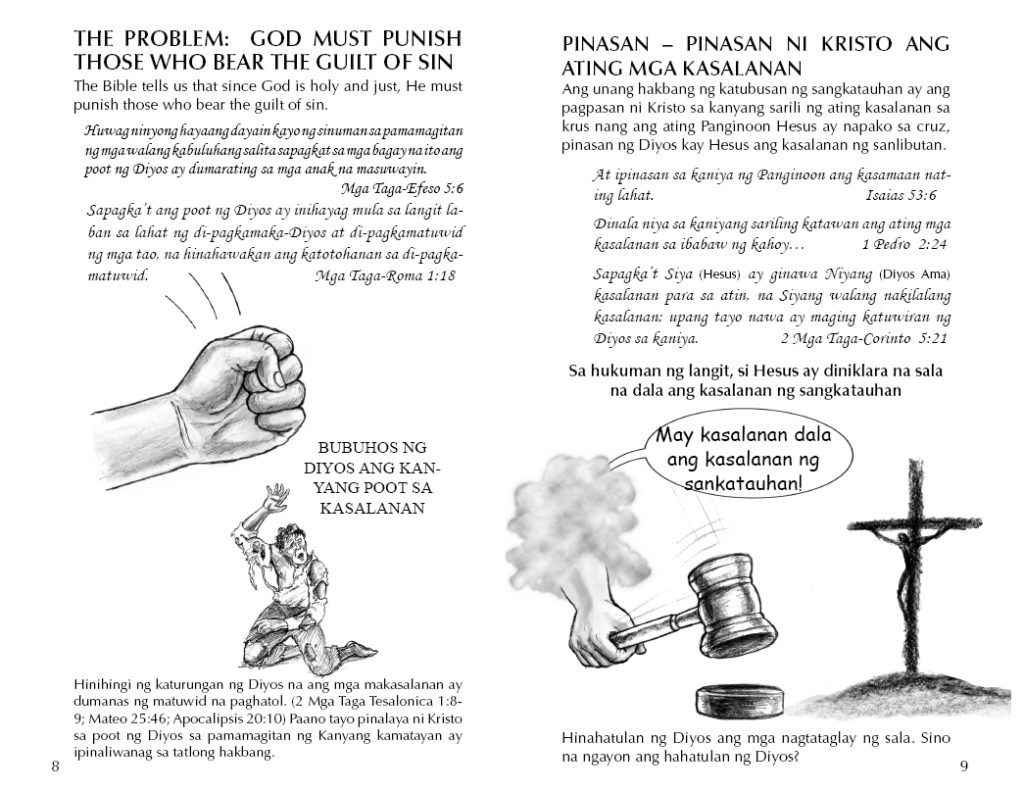 The Gospel Booklet – Tagalog – Pages 8-9